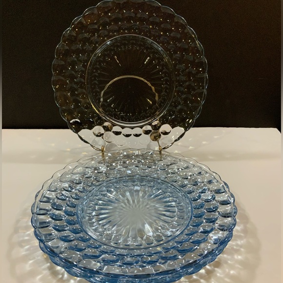 Anchor Hocking | Dining | Anchor Hocking Blue Bubble Dinner Plates ...